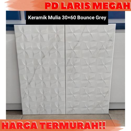 Jual Keramik Mulia tile Bounce Grey 30x60 isi 5 - Kab. Garut - PD Laris ...