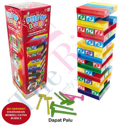 Jual permainan balok tower stacko keluarga + ular tangga boardgame ...