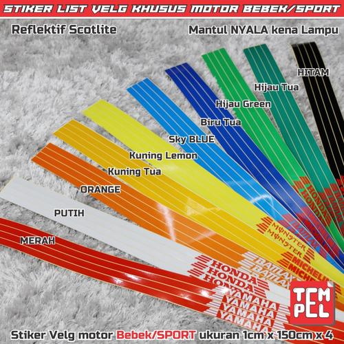 Jual STIKER VELG/LIST VELG khusus MOTOR BEBEK/SPORT Nyala Kena Lampu ...