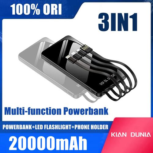 Jual Kapasitas Besar 20000mAh Powerbank Fast Charging Portable Power Bank - Merah - Jakarta ...