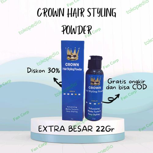 Jual CROWN HAIR STYLING POWDER / HAIR POWDER / BEDAK RAMBUT VOLUMIZING ...