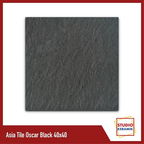 Jual Keramik Lantai Hitam Kasar Asia Tile Oscar Black 40x40 - Kota ...