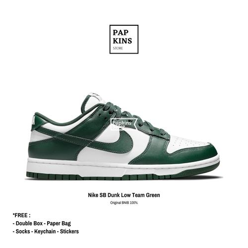 Promo sepatu nike dunk low team green / sneakers nike original 100% ...