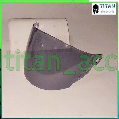 Jual visor kaca helm standar helm bawaan yamaha - smoke half face - Kab ...