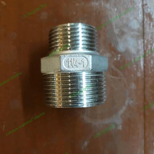 Jual double nepel reducer stainless 1 1/4" x 1" inch - Jakarta Barat ...