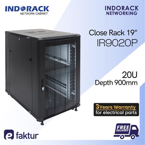 Jual Indorack Close Rack 20U Perforated Door Rak Server Depth 900mm ...