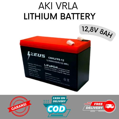 Jual Aki Baterai Mobil Mobilan Anak Sepeda Listrik 12v 8Ah Zeus Lithium ...
