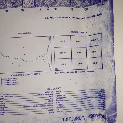 Jual Peta Vintage/jadul tentara U.S.ARMY di Cicurug - Kota Bandung - KK ...