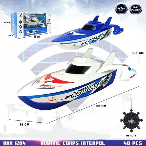 Jual Mainan rc kapal laut speed boat anak remote kontrol marine corps ...