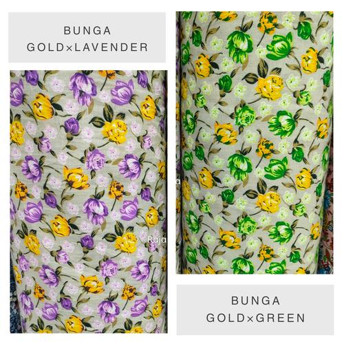 Jual katun Jepang lokal - bahan kain cotton bunga - motif corak flower ...