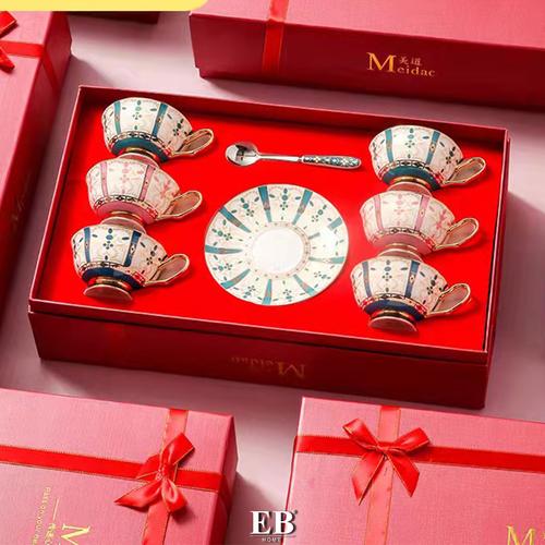 Jual Cangkir Set Keramik / Tea Cup And Saucer Ceramic Set 398/1-5 ...