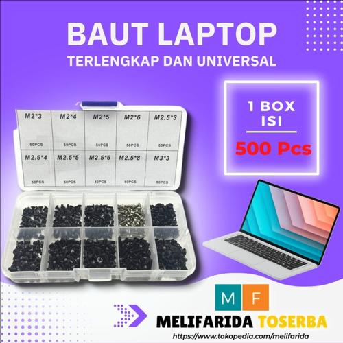 Promo Baut Laptop 500Pcs Screw Kit Set Universal ASUS ACER DELL HP ...