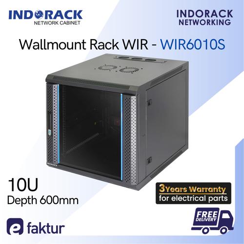 Jual Indorack Wallmount Rack 10U Single Glass Door 19" Depth 600mm ...