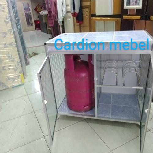Jual meja kompor 2 tungku / dispenser / tabung gas dalam TJ promo ...