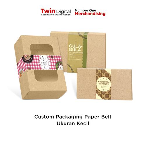 Jual Packaging Sleeve Makanan Label Segel Box Kemasan Kue- Paper Belt Kecil - Stiker Vinyl, 6 x ...
