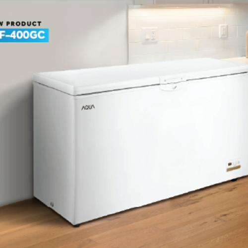 Jual CHEST FREEZER BOX AQUA JAPAN AQF 400GC 394 L GARANSI RESMI LAMPUNG ...