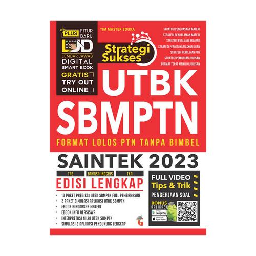 Jual Buku UTBK 2023 SAINTEK, Buku UTBK 2023 SOSHUM, STRATEGI SUKSES UTBK - SAINTEK - Kab. Gresik ...