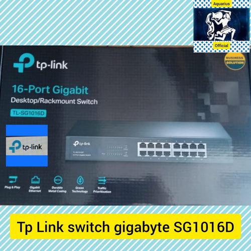 Jual TP-LINK TL-SG1016D 16 Port Gigabit Desktop/Rackmount Switch Hub ...