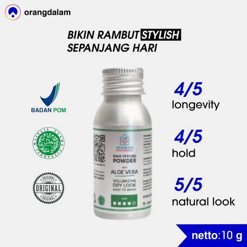 Jual Pomade Powder Rambut Pria. Hairnerds Styling Hair Powder Original ...