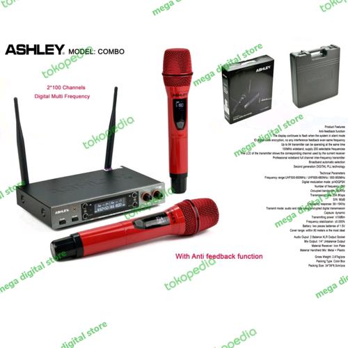 Jual New/Mic Ashlye Wireless Model Combo /Merah - Jakarta Barat - Megah ...