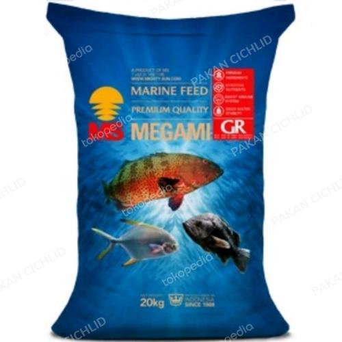 Jual [PAKAN CICHLID] Pelet Ikan Megami singking (tenggelam) 500 gr ...
