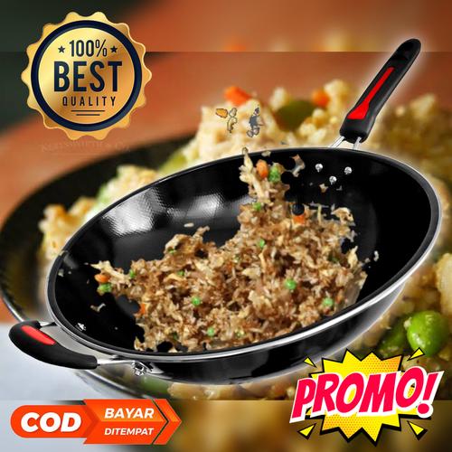 Jual Wajan Jumbo Dual Handling Wok Penggorengan Besar Goreng Anti ...