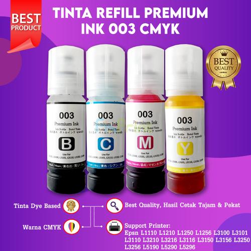 Jual Tinta Epson 003 Refill Cartridge T00V Printer L1110 L3110 L3150 ...