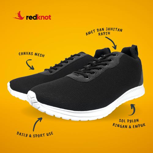 Promo Redknot Expansion Hitam Sepatu Sneakers Pria Murah - Hitam Sol ...