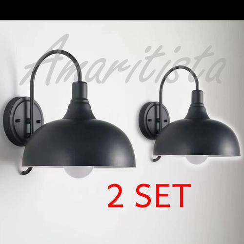 Jual 2Set Lampu Dinding Leher Angsa indoor outdoor E27 Gooseneck light ...