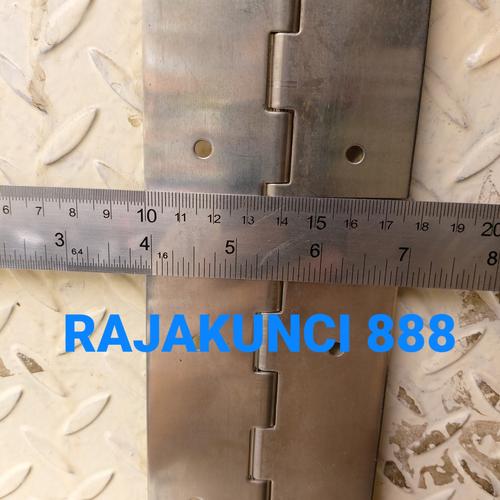 Jual Engsel PIANO stainless SUS304 1.8mtr Lebar 7.5cm ( 3" ) Tebal 1 ...