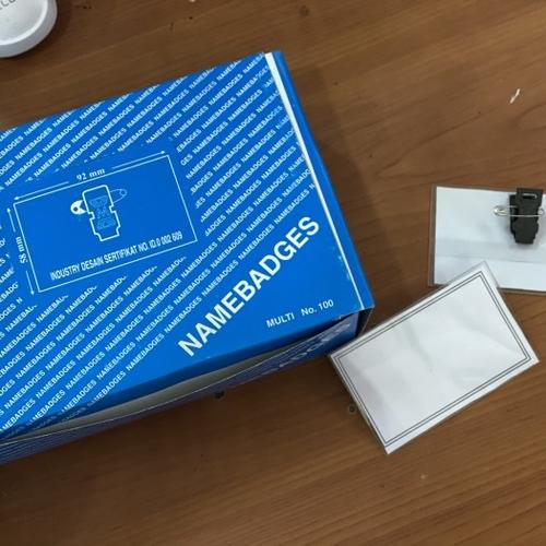 Jual Name Tag / Name Badge ( Tanda Pengenal ) isi 100 - Kota Medan ...