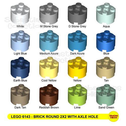 Jual LEGO 6143 - BRICK ROUND 2X2 WITH AXLE HOLE - White - Jakarta Barat ...