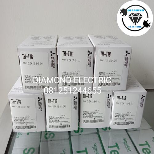 Jual MITSUBISHI Thermal Overload Relay TH-T18 5A 6,6A 9A 11A 15A / THT ...