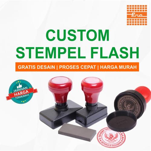 Jual STEMPEL FLASH WARNA CUSTOM (1 WARNA / 2WARNA / 3WARNA) - D28 - D40 ...