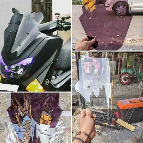 Jual Visor Nmax Lama Model Vector Bening dan Smoke - Windshield Motor ...