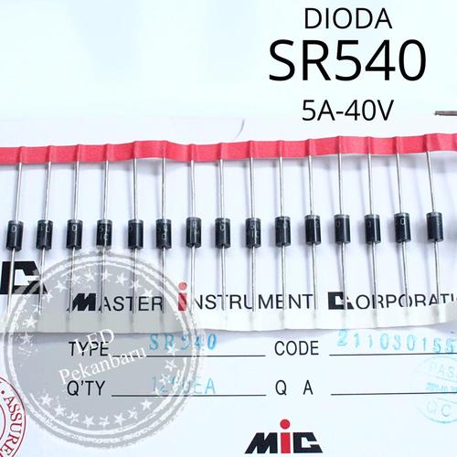 Jual DIODA SR540 SR 540 MIC 5A 40V RENTENG DIODE SHOTTKY RECTIFIER ...