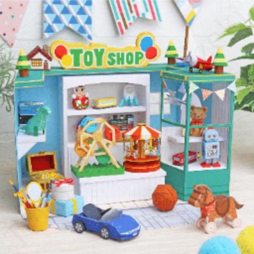 Jual Miniature World Papercraft Toy Shop Paper Craft Diorama Toko ...