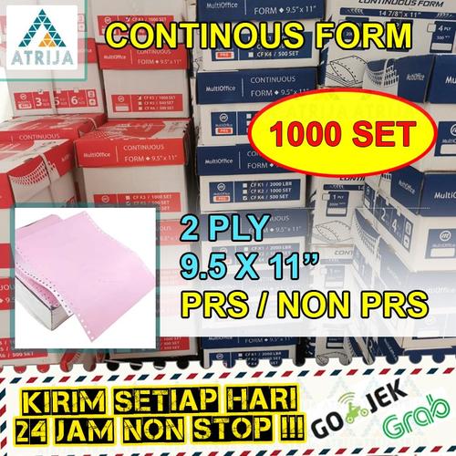 Jual Continous Form 9.5 x 11 - 2 Ply. Kertas Komputer Kertas Rangkap 2 ...