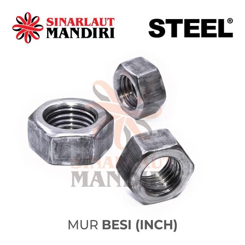 Jual Mur Besi Mentah Hitam / Mur Besi NC / Hex Nut 1 - Jakarta Barat ...