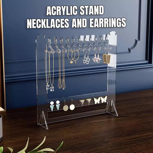 Promo STAND DISPLAY ANTING ACRYLIC - RAK HOLDER PAJANGAN KALUNG AKRILIK ...