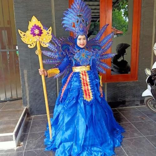 Jual kostum set lengkap Putri merak karnaval pawai merak bisa reg ...