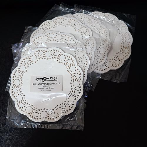 Jual Round Paper Doyleys Dragon Pack/Kertas Alas 7,5 inch isi 100's ...