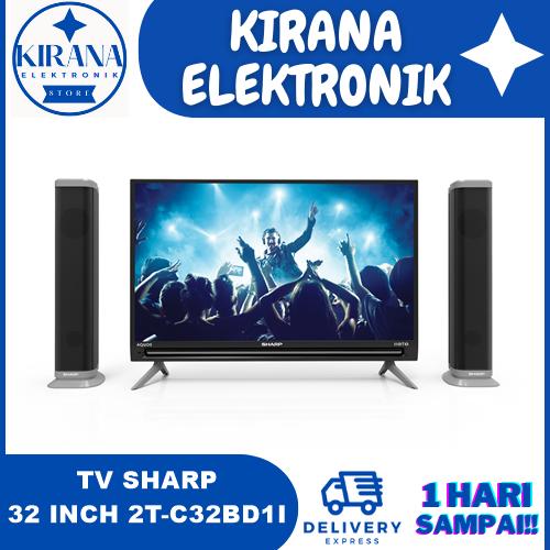 Promo Sharp TV LED Digital TV 32 Inch 2TC32BD1I TG TOWER SPEAKER 2T ...