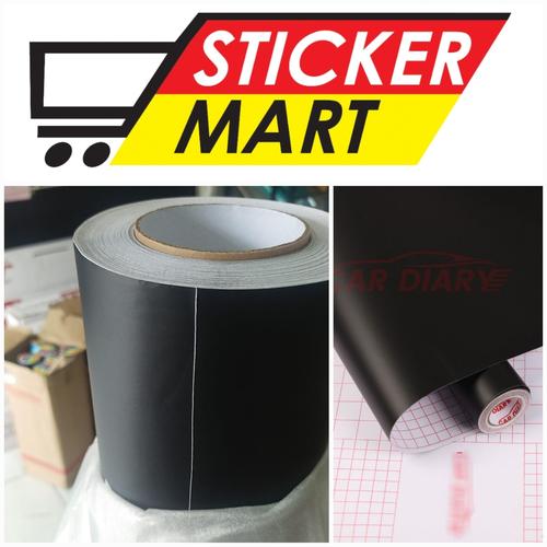 Jual Stiker Vinyl Hitam Doff Roll cutting wrapping alternatif oracal ...