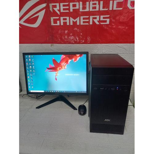 Jual PC CORE i5 3470 RAM 4gb SSD 120 GB HDD 500G LED19 HDMI FULL SET ...