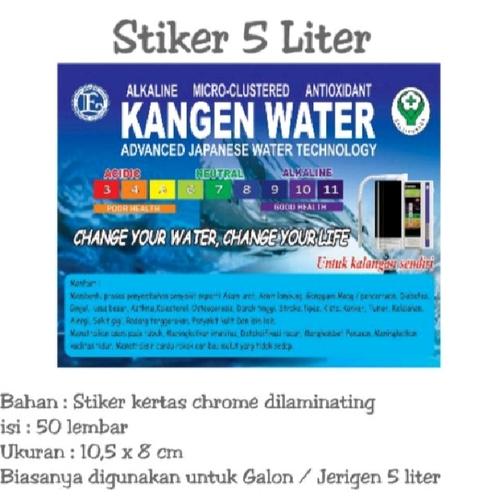 Jual Stiker Galon 5 liter - Kota Depok - sansan plastik | Tokopedia