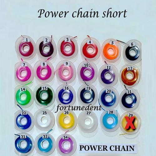 Jual karet behel gigi ortho power chain rantai ukuran short - 1 meter ...