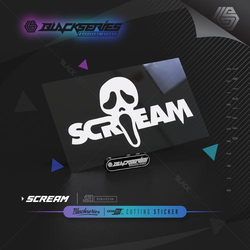Jual Stiker Scream | Cutting Stiker Scream | Scream - Putih - Kab ...