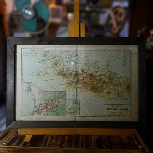 Jual Peta kuno 1930's. Peta jawa barat / west java. Peta kuno untuk ...