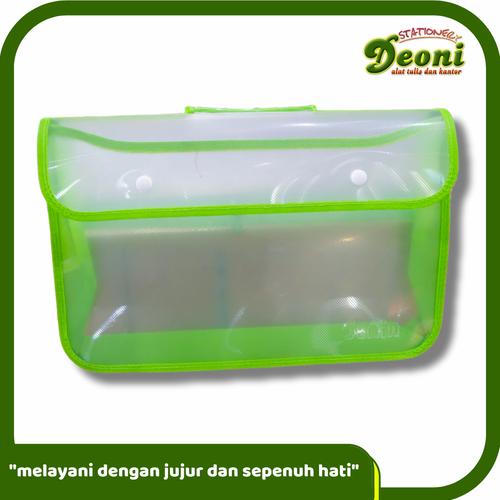 Jual Jenia Map Plastik Jaring Kancing / Map Kancing Warna Polos / Bag ...